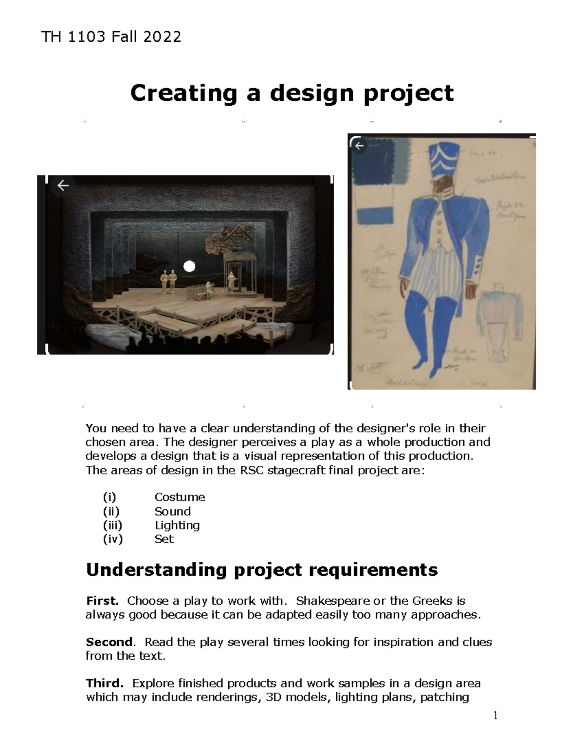 Creatingadesignproject - 1 Creating a design project You need to have a ...