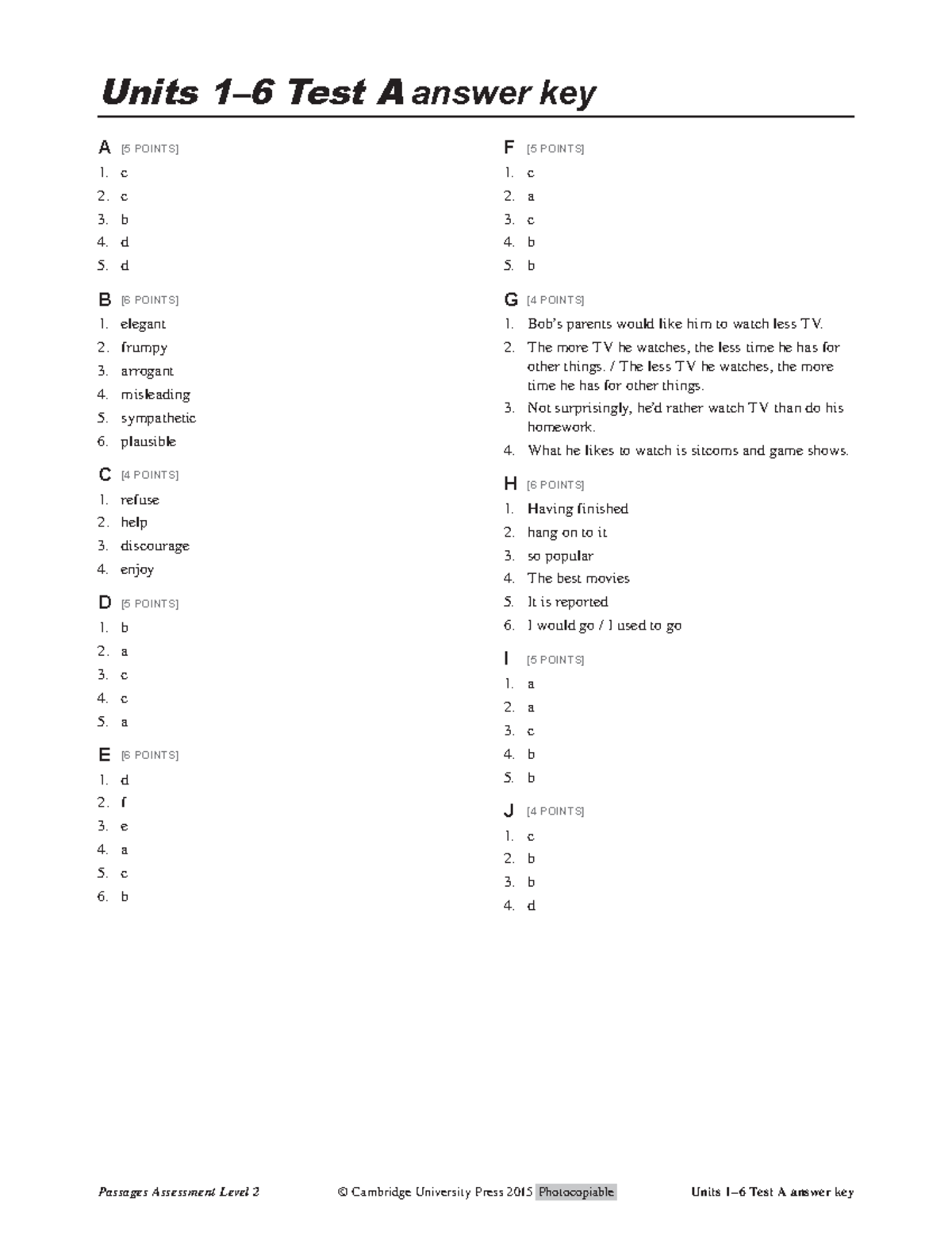 Pdfcoffee - Find solution - A [5 points] c c b d d B [6 points] elegant ...
