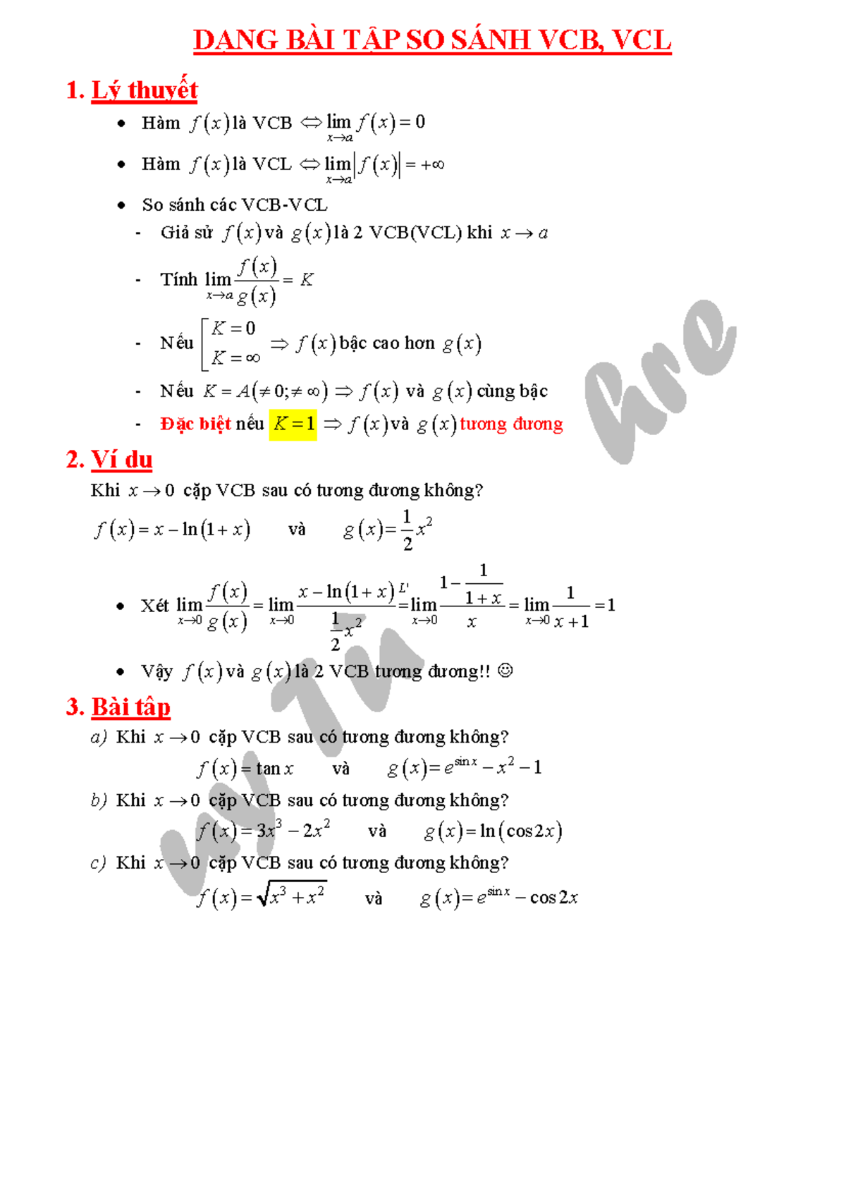 Giai-tich-1 nguyen-xuan-thao p2-dang-bai-tap-so-sanh-vcb-tinh-lien-tuc - [cuuduongthancong - Studocu