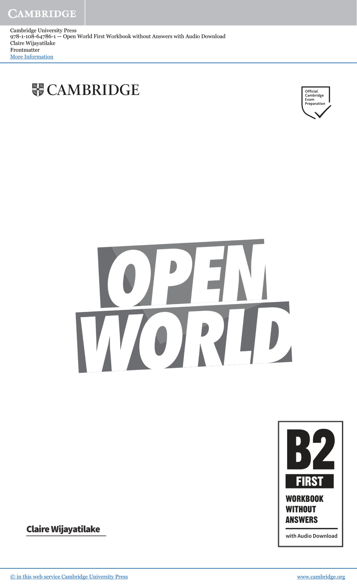 629295434 Open World B2 Workbook - 1422 - Studocu