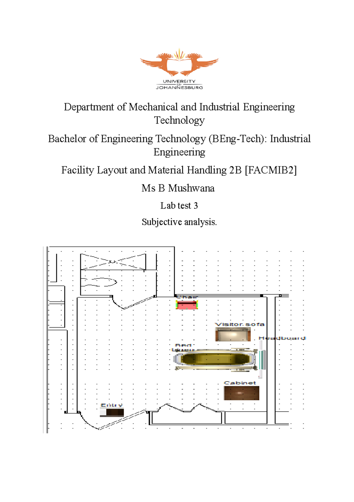 LAB TEST 3 (2023) - LAB TEST QUESTION USING LAYOUT-iq - Department of ...