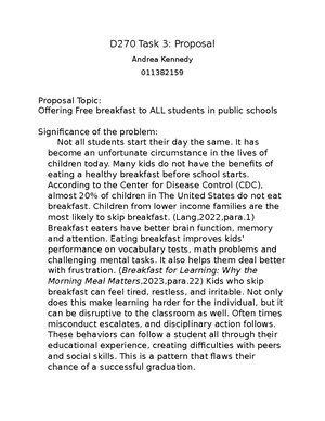 D270 Task 1 email - D270 Task 1 Passed - Timothy Peel ID: 011669475 May ...