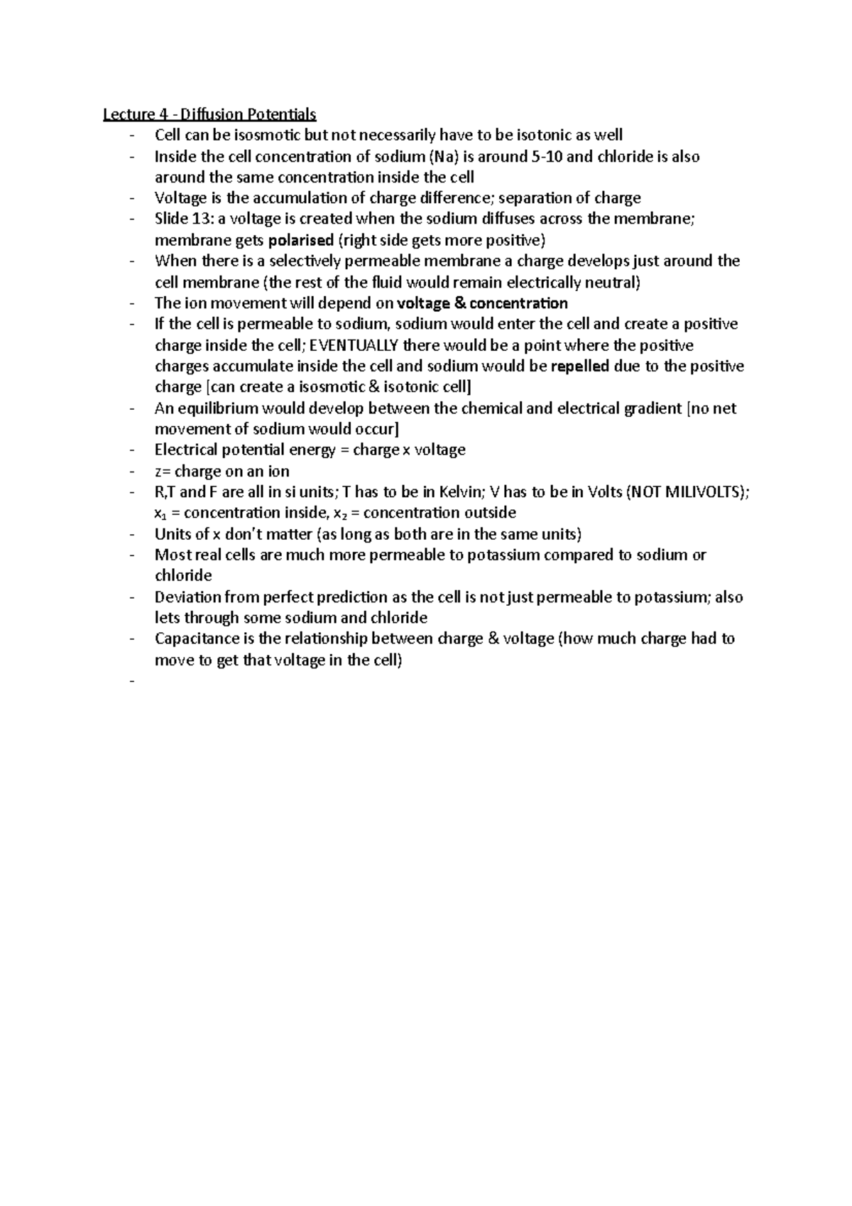 Lecture 4 - Diffusion Potentials - Lecture 4 - Diffusion Potentials ...