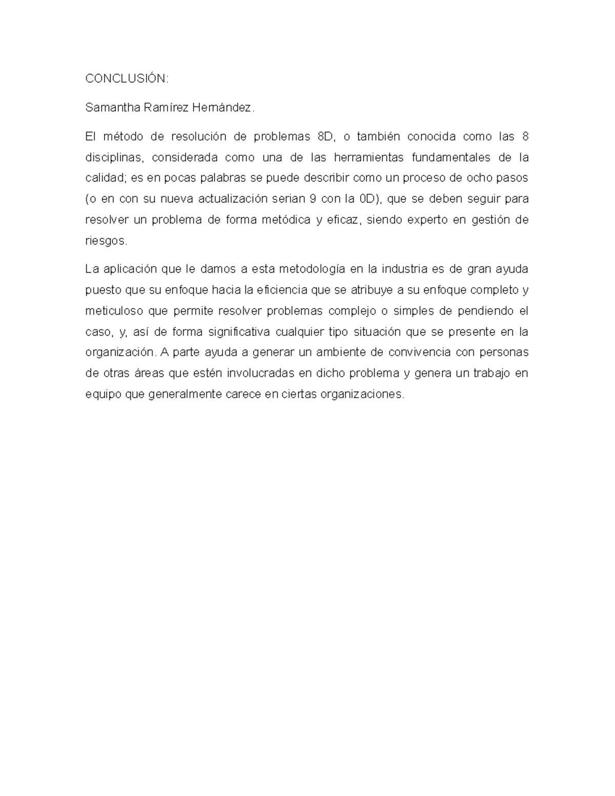 Samantha Ramírez Hdz - estrategia de producto en ima - CONCLUSIÓN ...