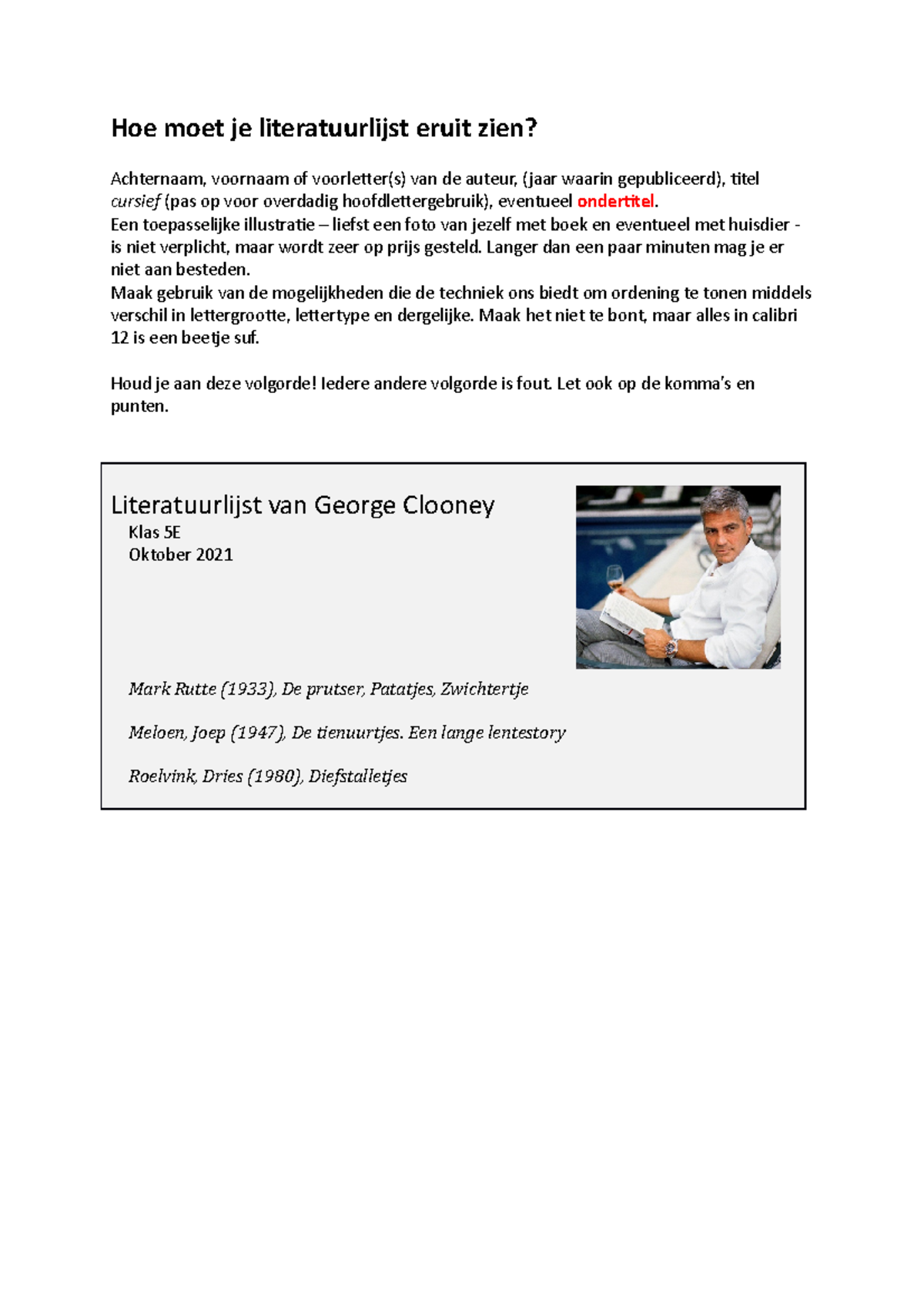 Hoe moet je literatuurlijst eruit zien - Hoe moet je literatuurlijst ...