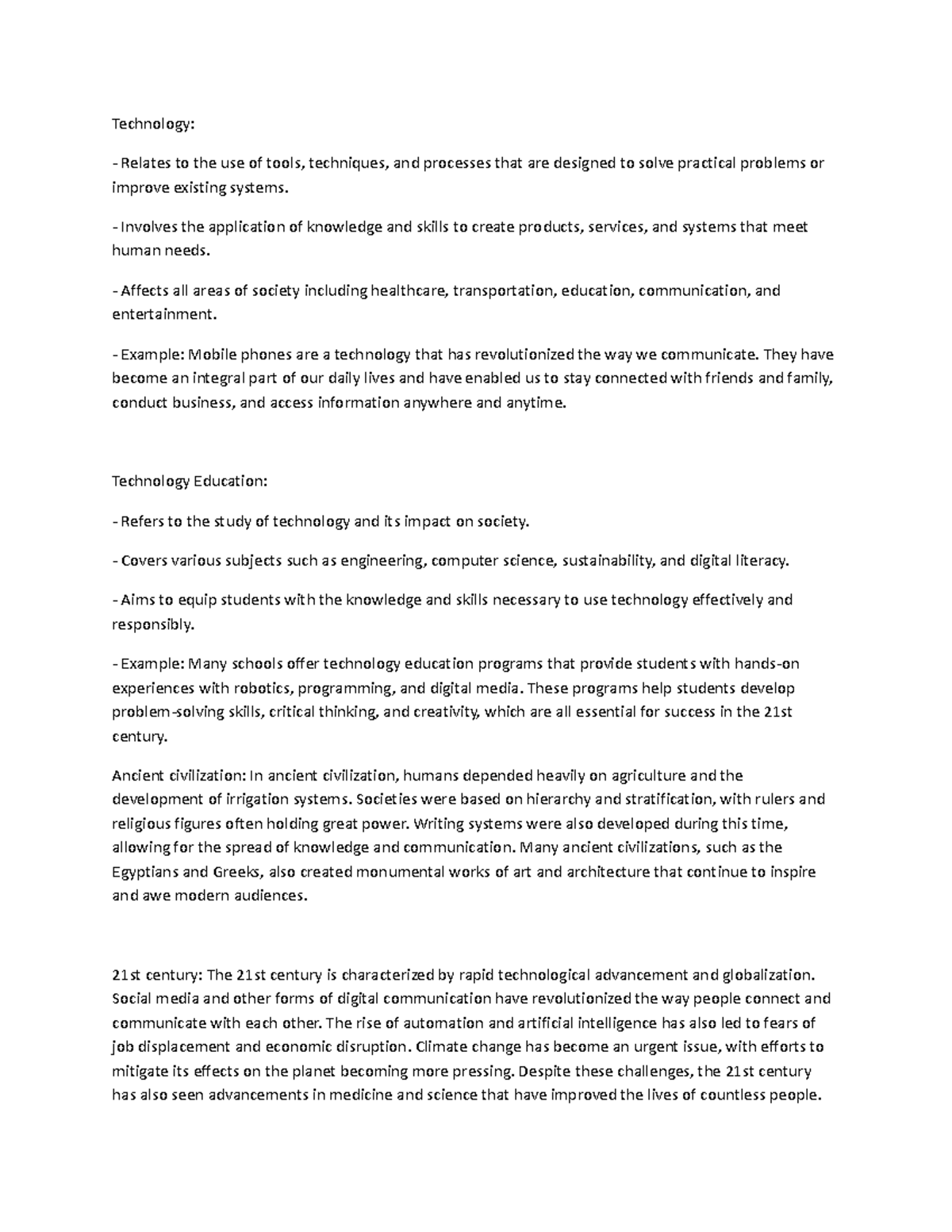 NST2601 A (Autosaved) - assignment - Technology: Relates to the use of ...