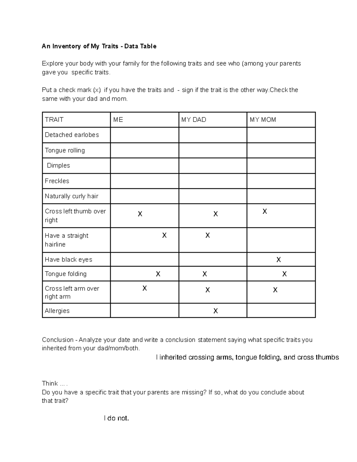 [Template] Who am I Lab - Hello - An Inventory of My Traits - Data ...