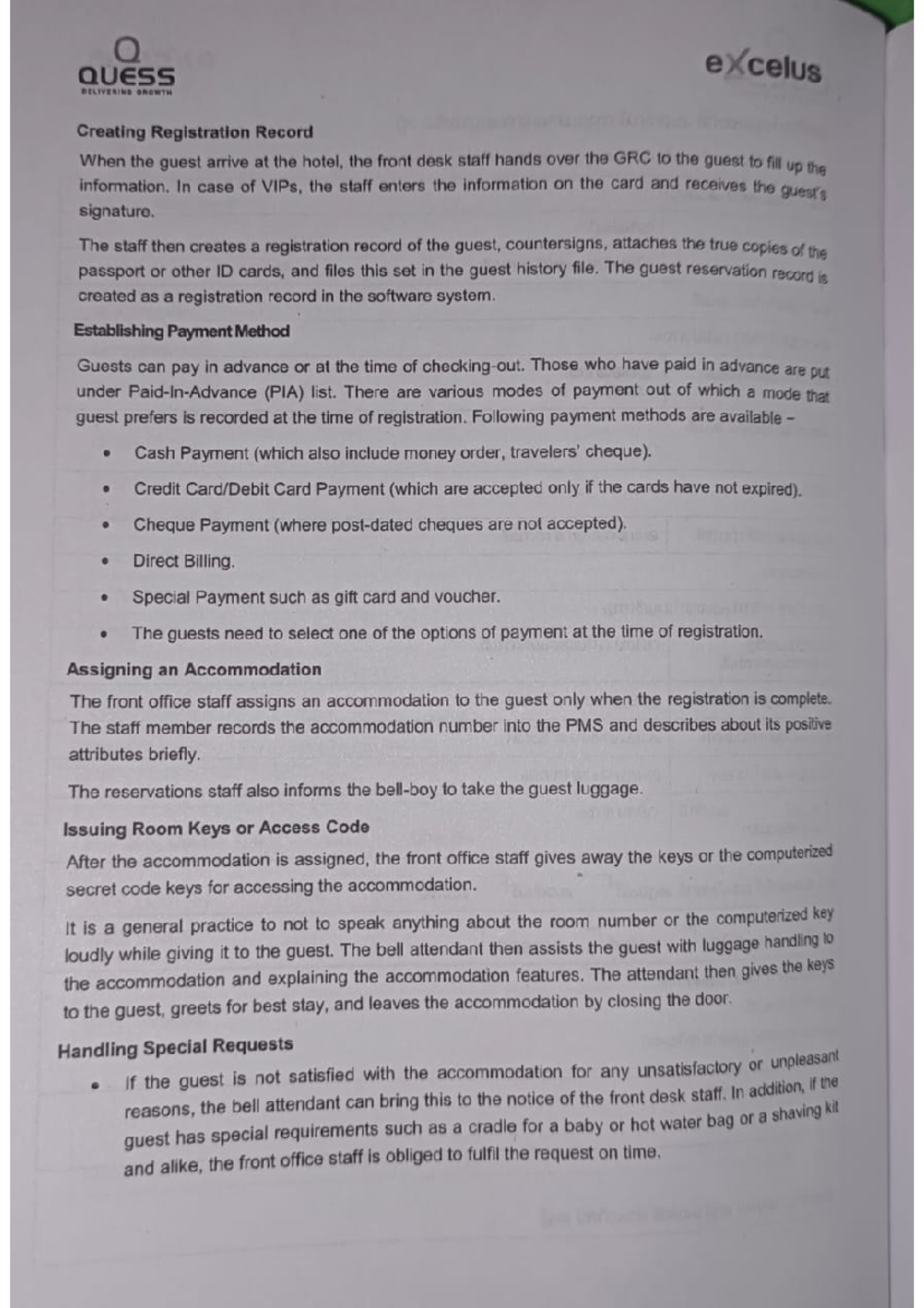 Creating Registration Record - Bachelor of Tourism and Hotel Management ...