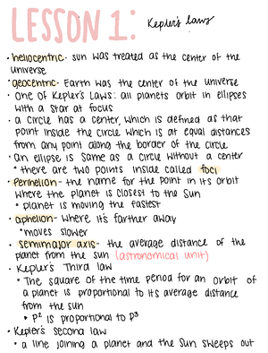 Astro-7N Unit-2 Review Notes - Astro 7N: the Artistic Universe Review ...