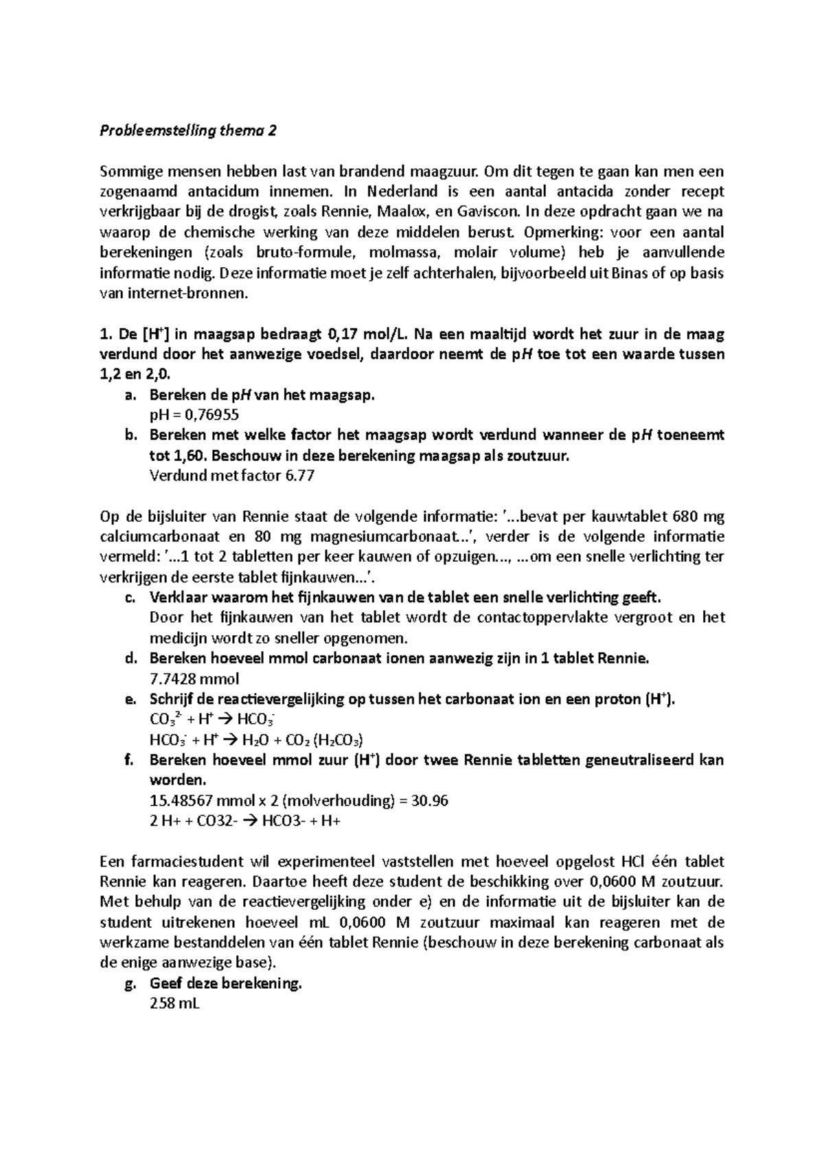 Probleemstelling thema 2(1) - Probleemstelling thema 2 Sommige mensen ...