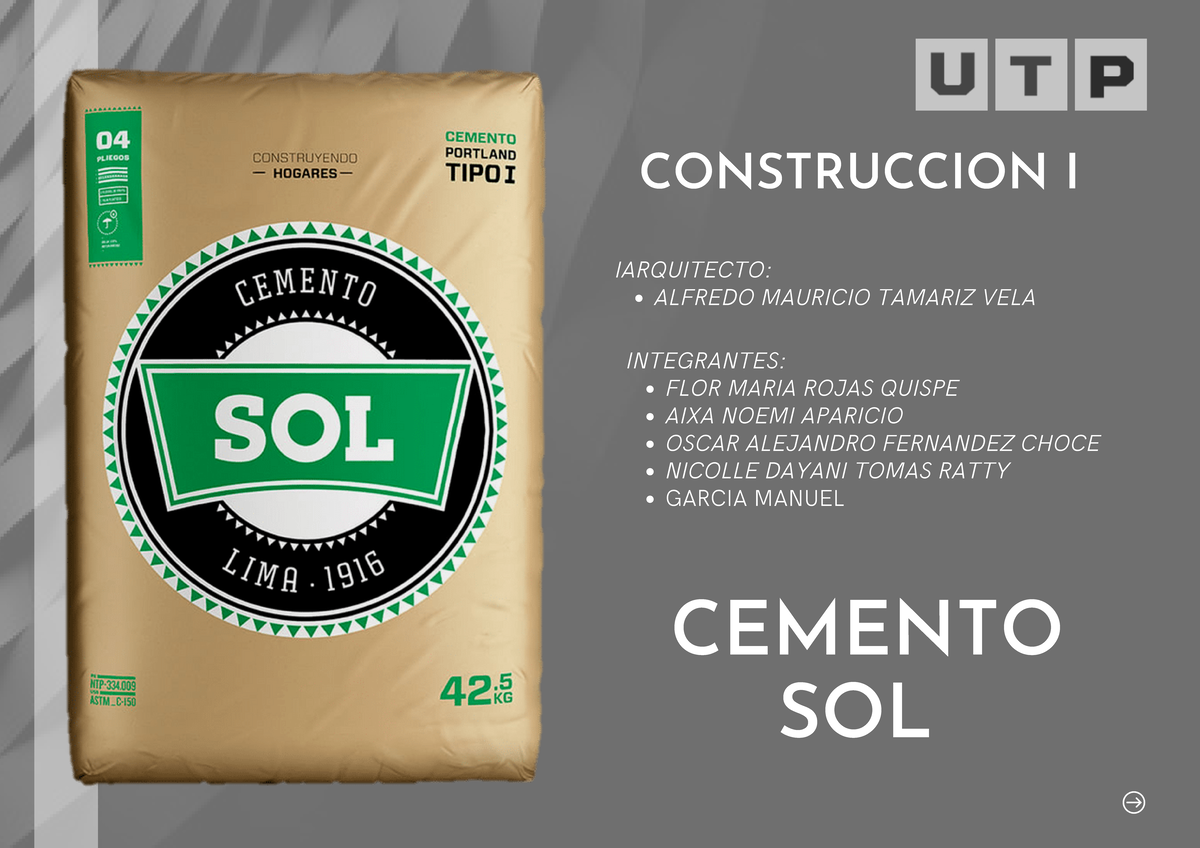 Cemento SOL - arquitectura utp construccion 1arquitectura utp ...