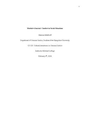 CJ 210 Module Four Practice Activity Template - Compensation is paid to ...