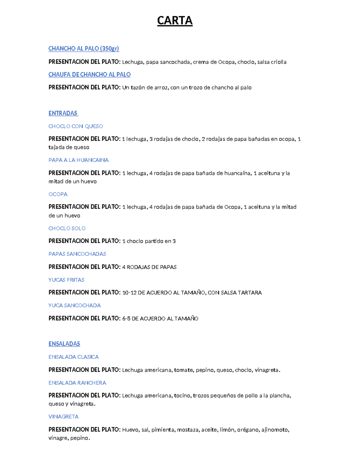 Carta Rancho Robertin - Q pase info - CARTA CHANCHO AL PALO (350gr ...