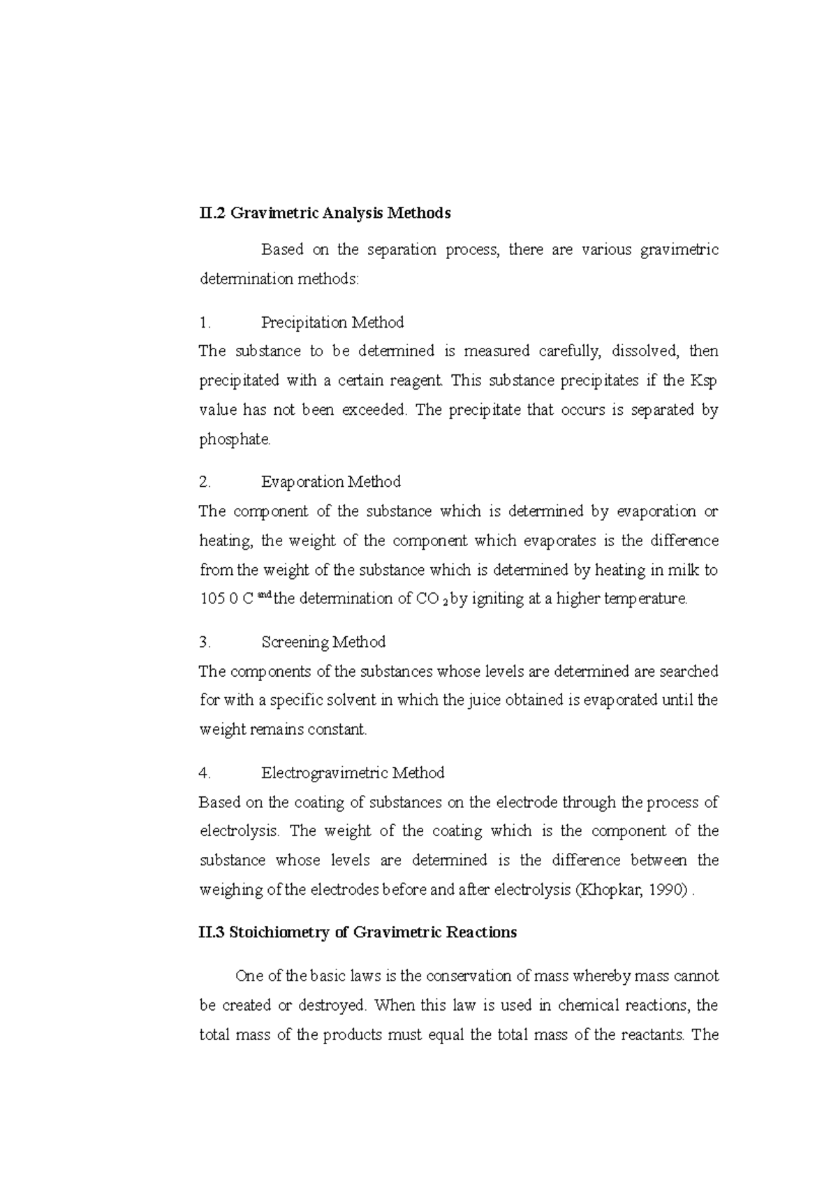 Gravimetric Analysis Methods This Substance Precipitates If The Ksp