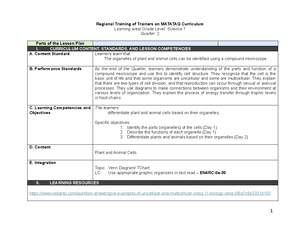 Abiotic and biotic g7 - LESSON PLAN - GINA M. CASTILLANO - TABINA ...