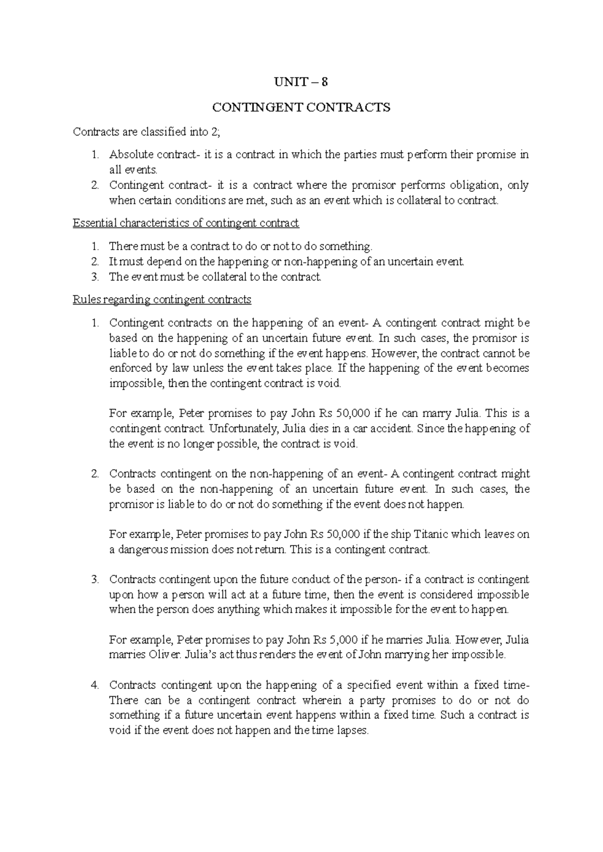 Brf unit 8 - Summary business regulatory framework - UNIT – 8 ...