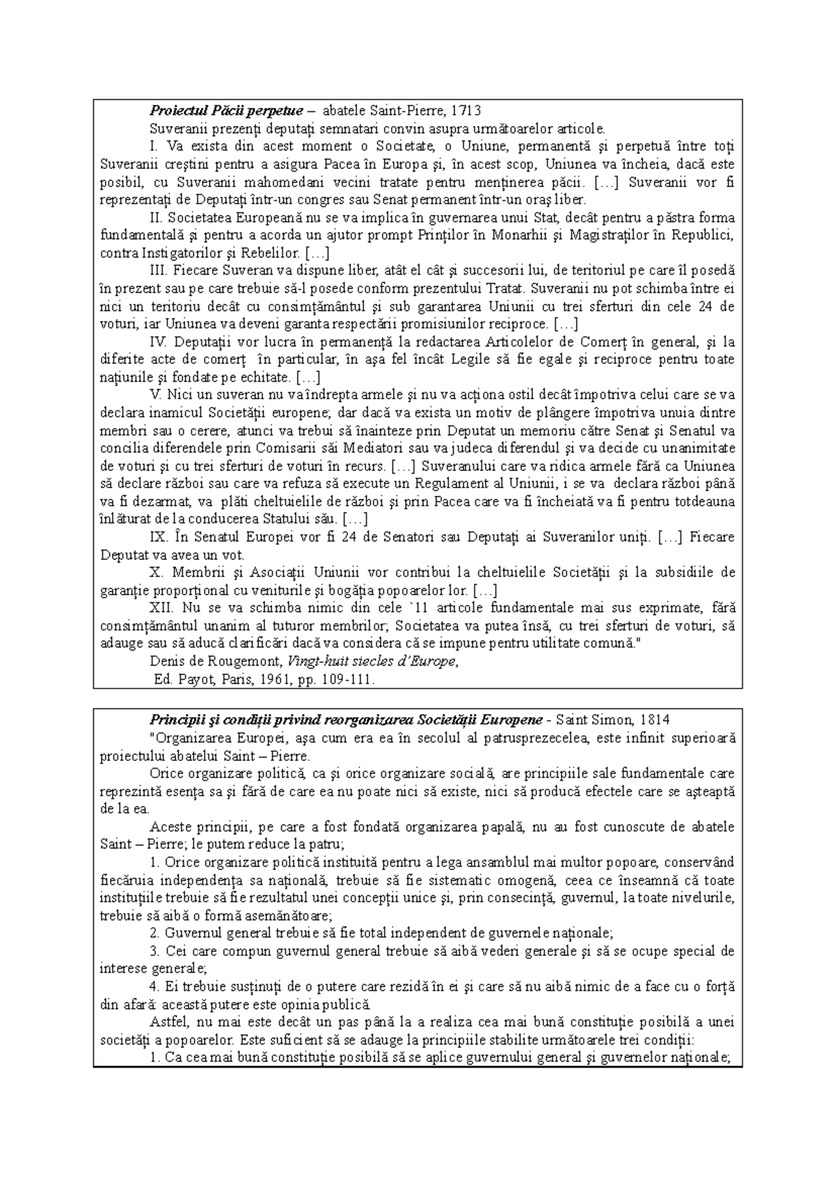Proiectul pacii perpetue pr V Hugo - Proiectul Păcii perpetue – abatele ...
