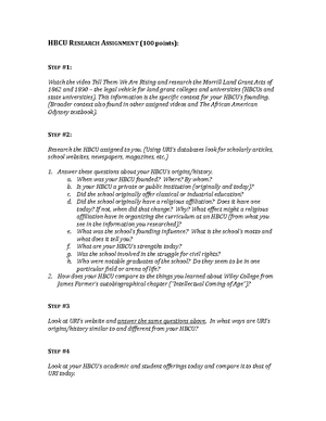 HBCU Essay -2 - Grade: A - HBCU Essay: Bethune Cookman University Most ...