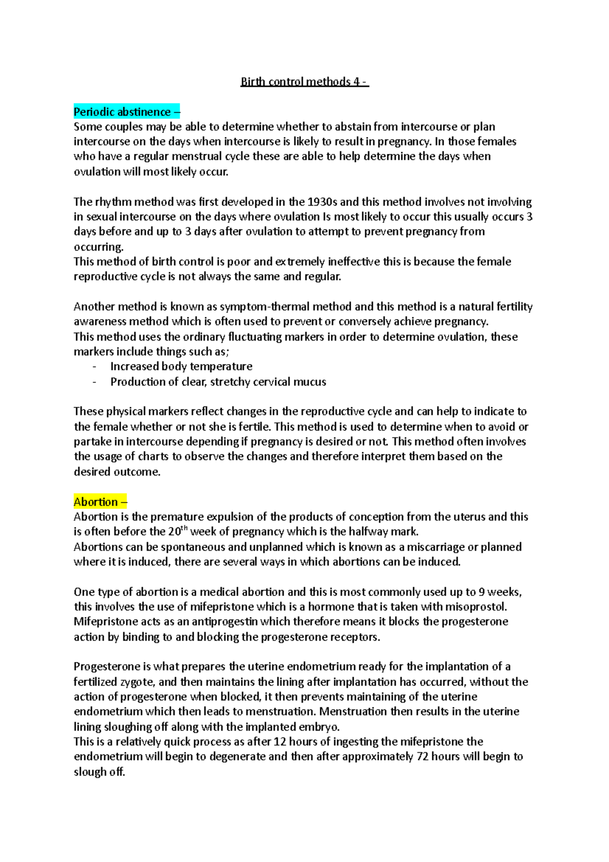 Birth control methods - Principles of Anatomy and Physiology - Birth ...