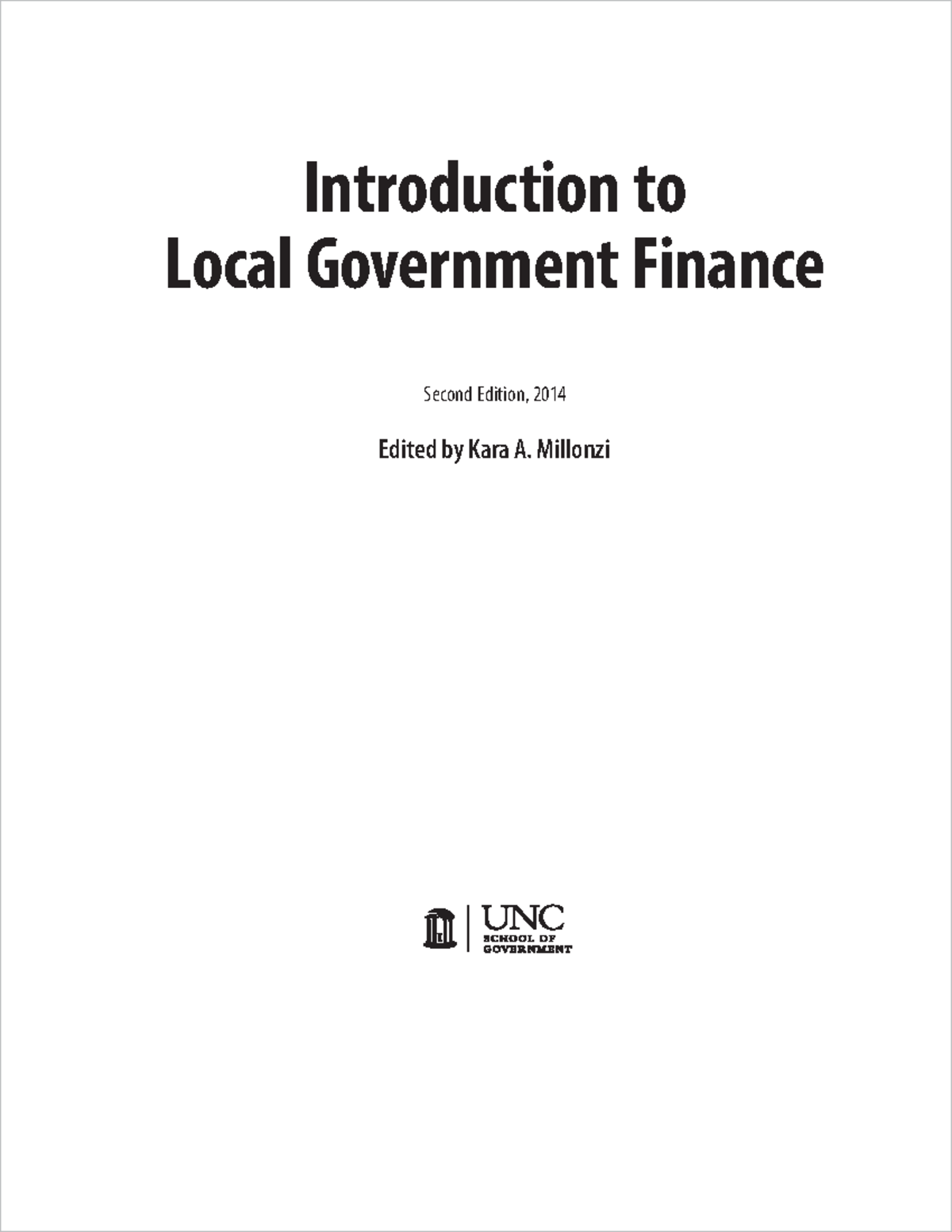 Introlgfinance 2014 toc - Introduction to Local Government Finance ...