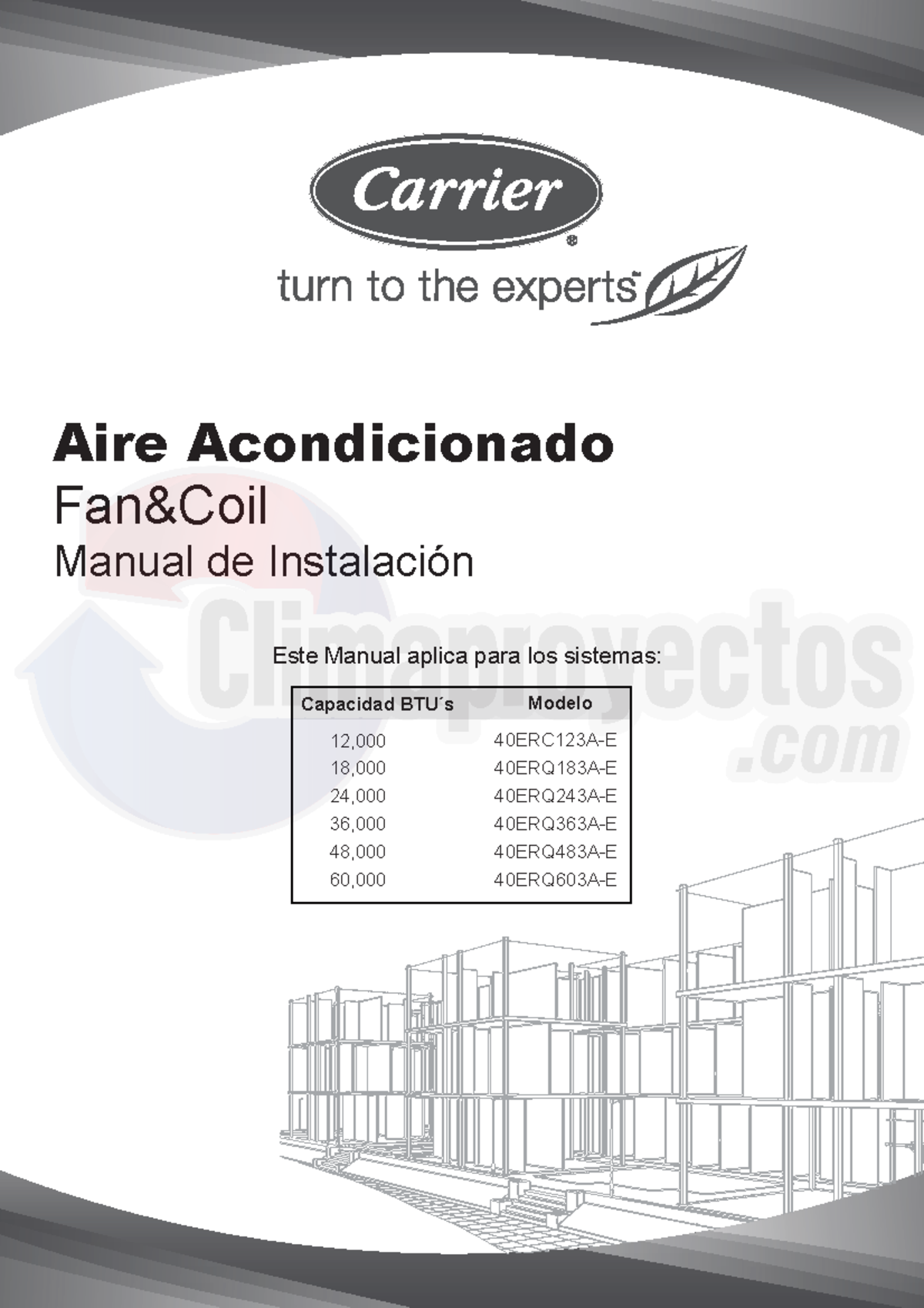 Installation Manual Fan Coil CP - Aire Acondicionado Fan&Coil Manual de ...