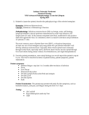 Patho Preview Notes 5 - Indiana University Northwest School of Nursing ...