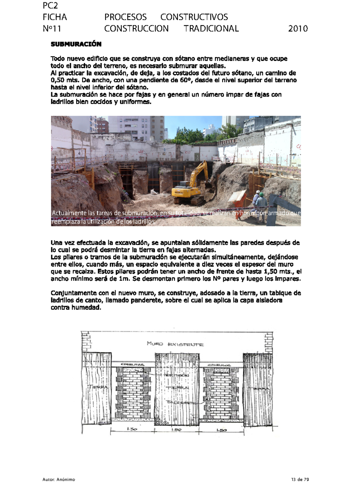 1 Submuracion - FICHA Nº PROCESOS CONSTRUCTIVOS CONSTRUCCION ...