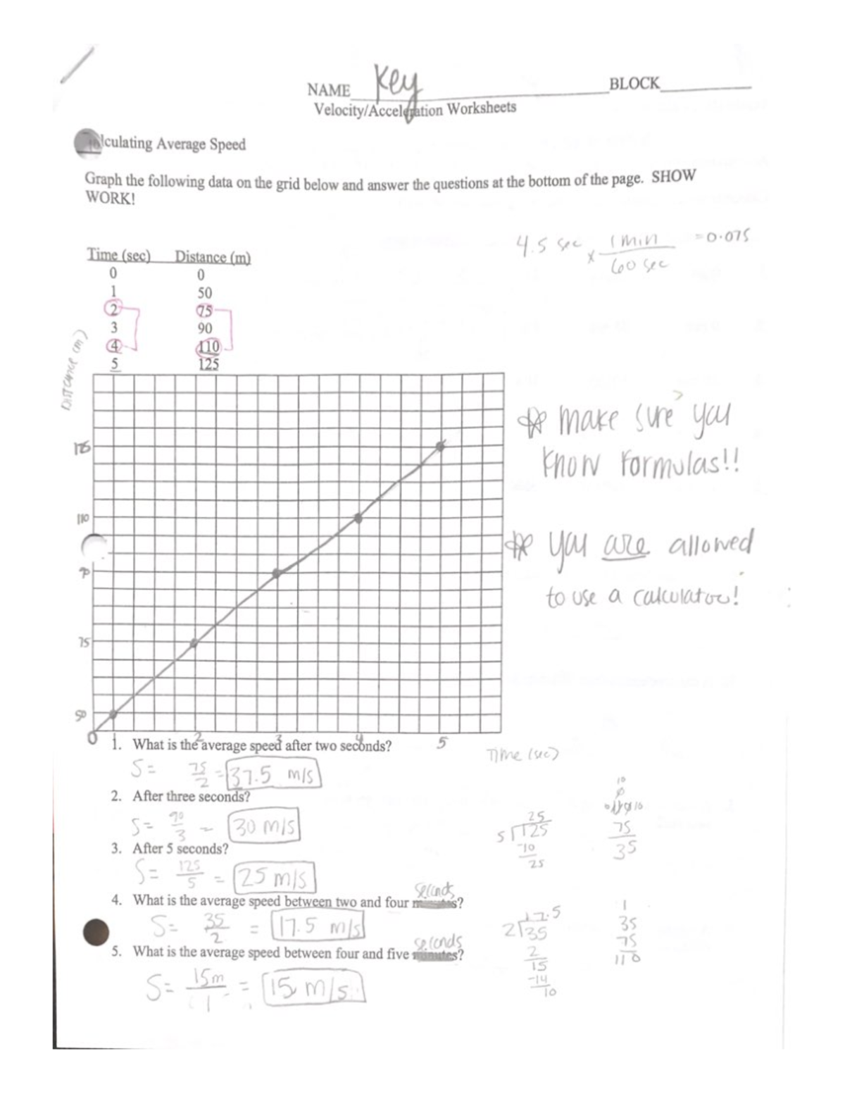 Speed Graph - physical science textbook - PHYS 2213 - Studocu