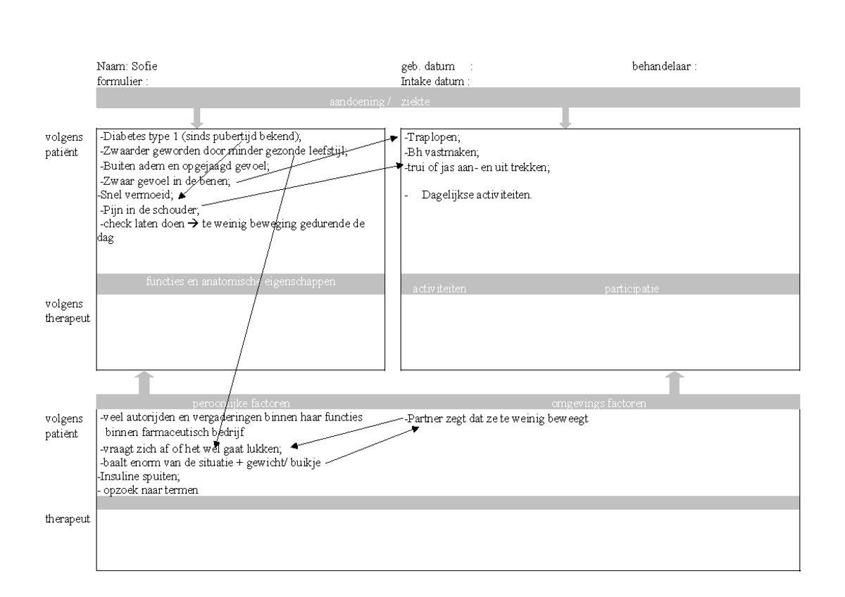 RPS formulieren pitch - Samenvatting Fysiotherapie - Naam: Sofie geb ...
