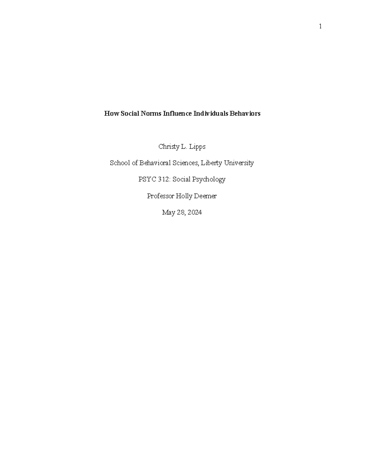 Research Project Topic Development Worksheet - How Social Norms ...