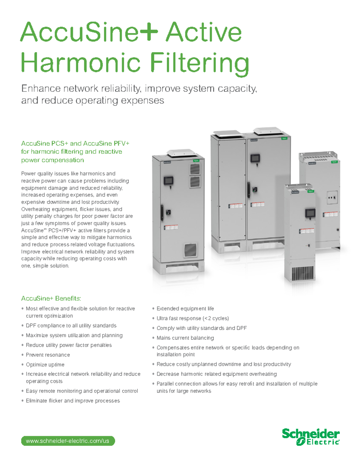 Filtros Activos Accu Sine Plus Datasheet - AccuSine Active Harmonic ...