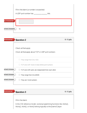 M2V5 - Receiving messages via TCP UDP practice - Select the best answer. Consider this code ...
