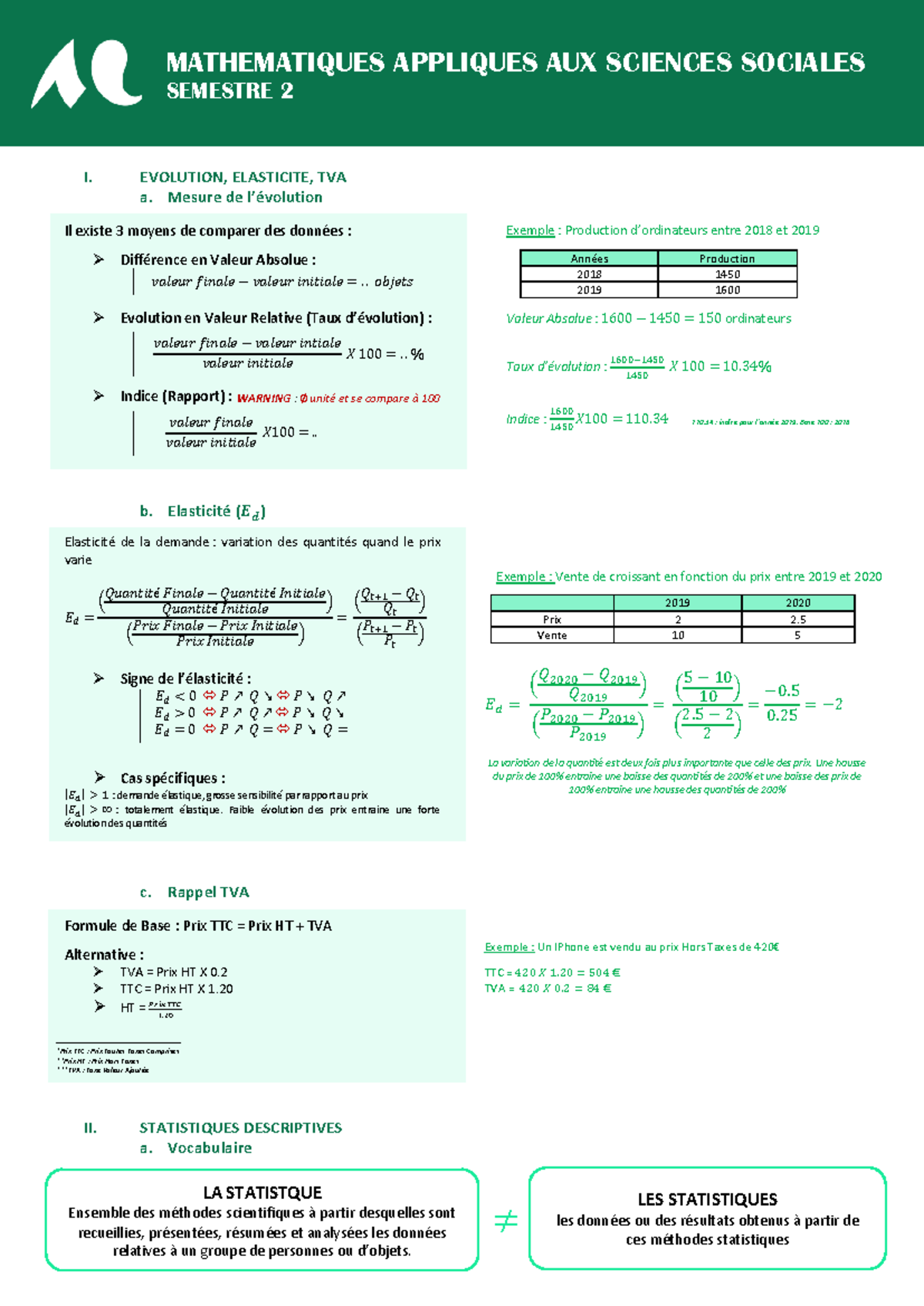 Mathématiques appliquées aux sciences sociales - N. Hochet - I ...
