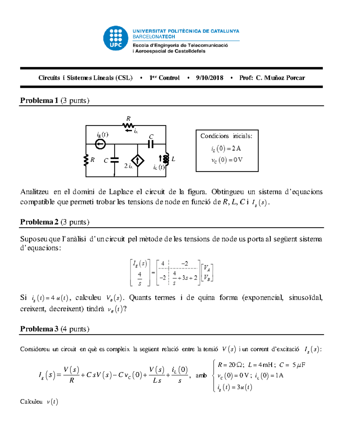 CSL 1819Q1 C1+sol - dfg drgdgdrgdfgd fgdg dfg dfgdf gdgfg dfg dzFg dfz ...