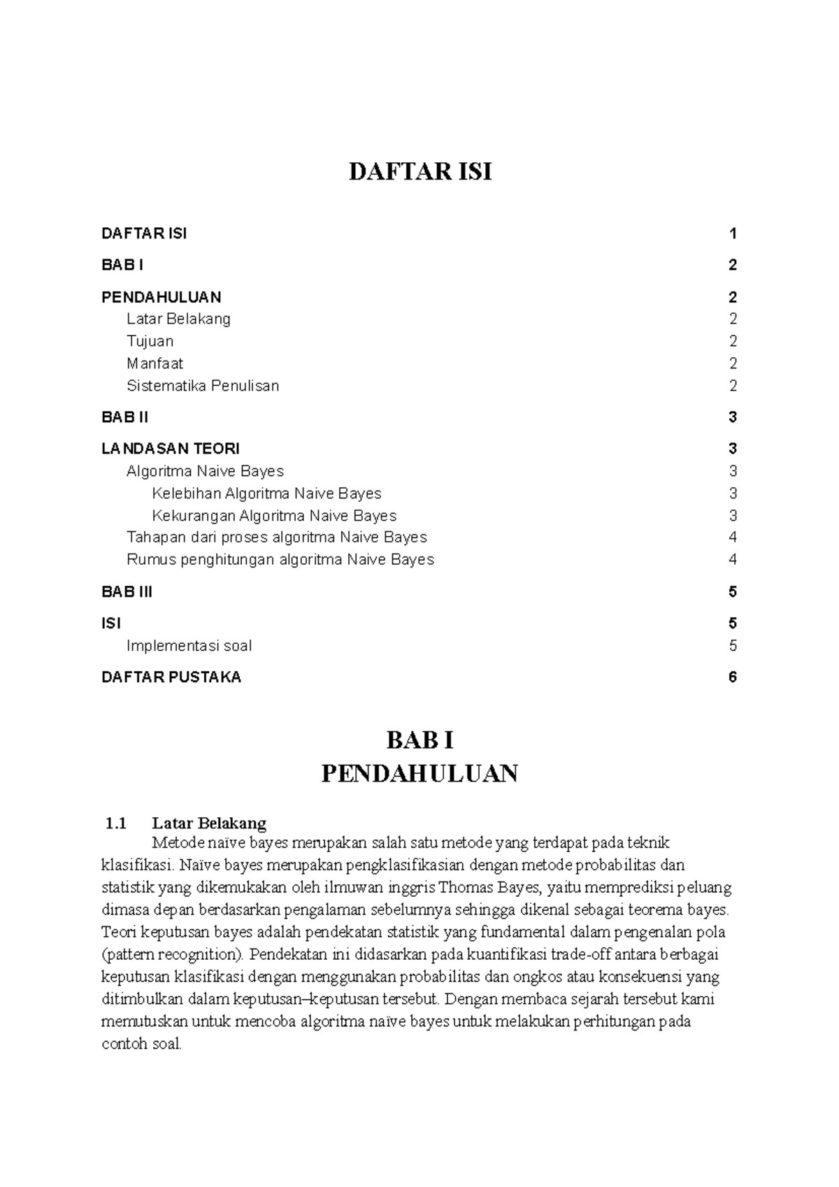 Task - Introducing to AI - DAFTAR ISI DAFTAR ISI 1 BAB I 2 PENDAHULUAN ...