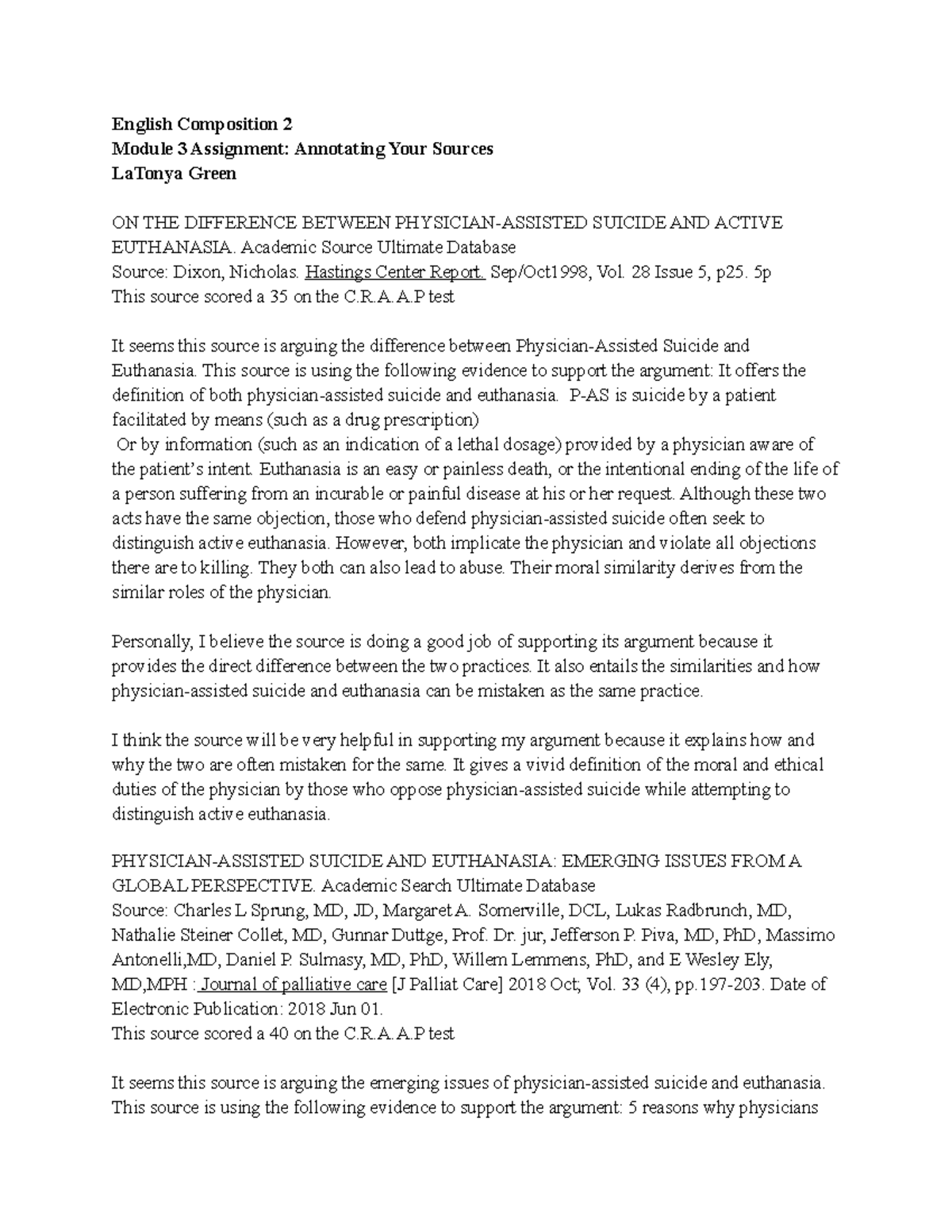 Untitled document (13) annotating notes - English Composition 2 Module ...