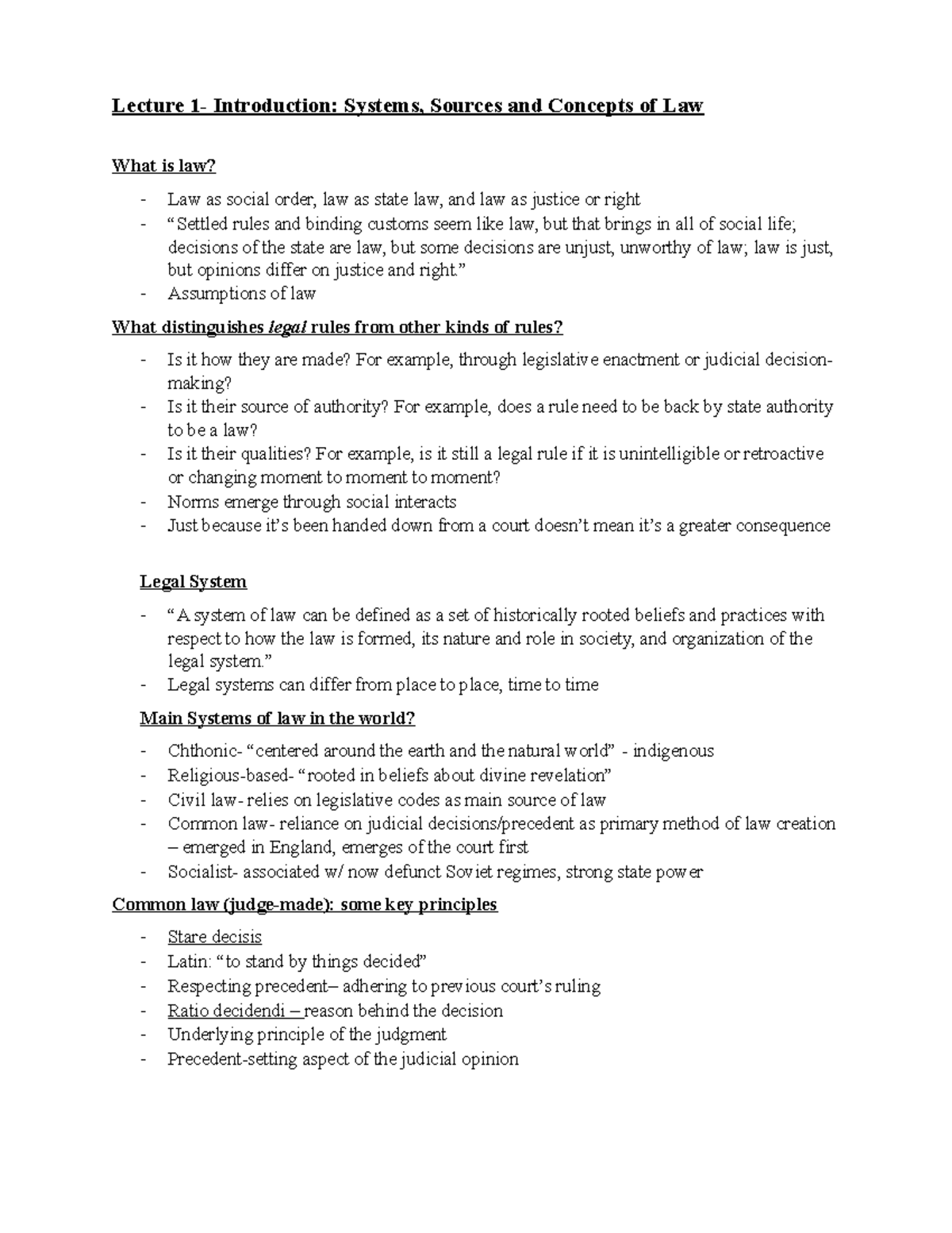 Lecture 1-Introduction- legal studies - Lecture 1- Introduction ...