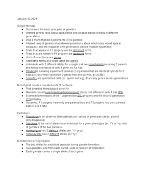 Genetics Lab 2 - practice - Lab 2: Genetic traits are inherited in ...