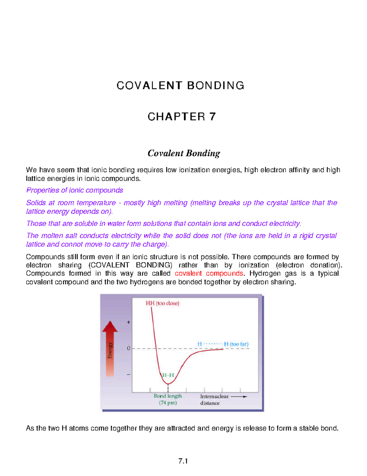 Chapter 7covalent bond - COV ALEN T BON DI N GCOV ALEN T BON DI N G CH ...