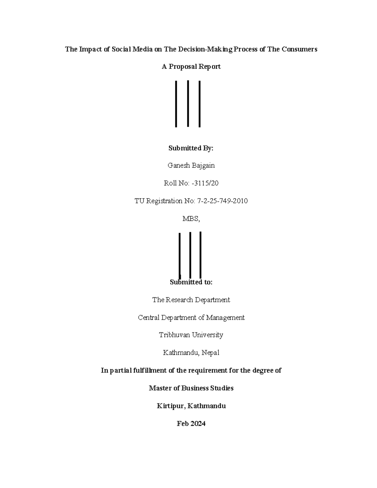Dissertation Proposal Of the impact of social media on the decision ...