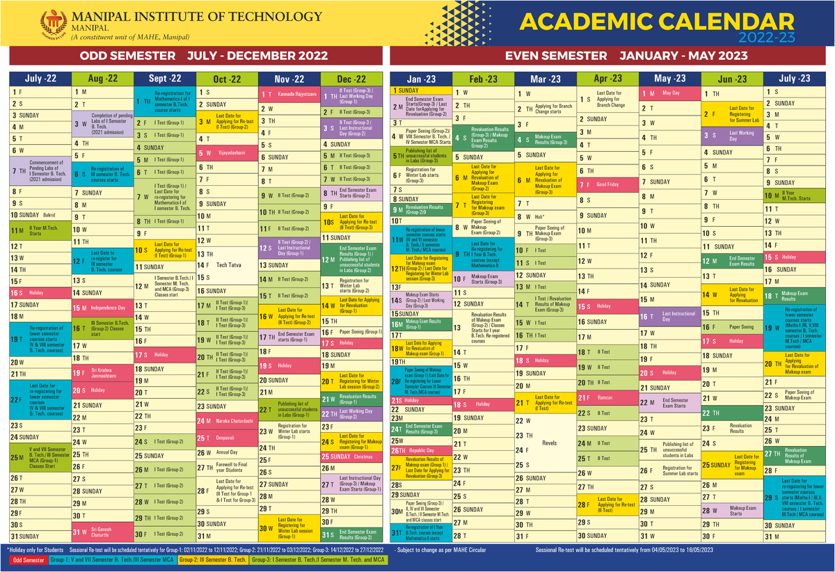 Attachment MIT Academic Calendar 22 23 ODD SEMESTER JULY DECEMBER