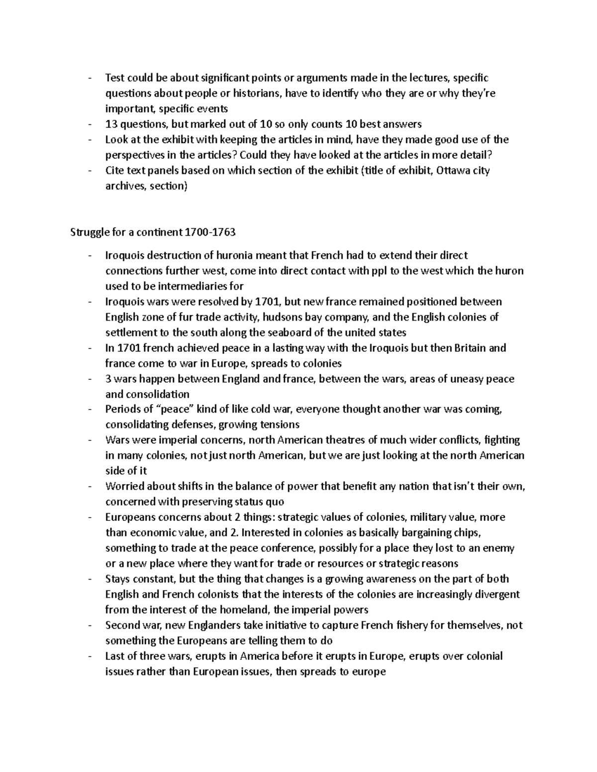 Lecture notes, lectures 4 - professor: bruce elliott - Test could be ...