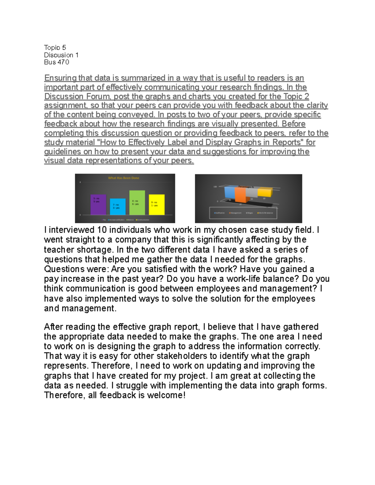 T5-DQ1-BUS 470 - Discussion on the topic week - Topic 5 Discusion 1 Bus ...