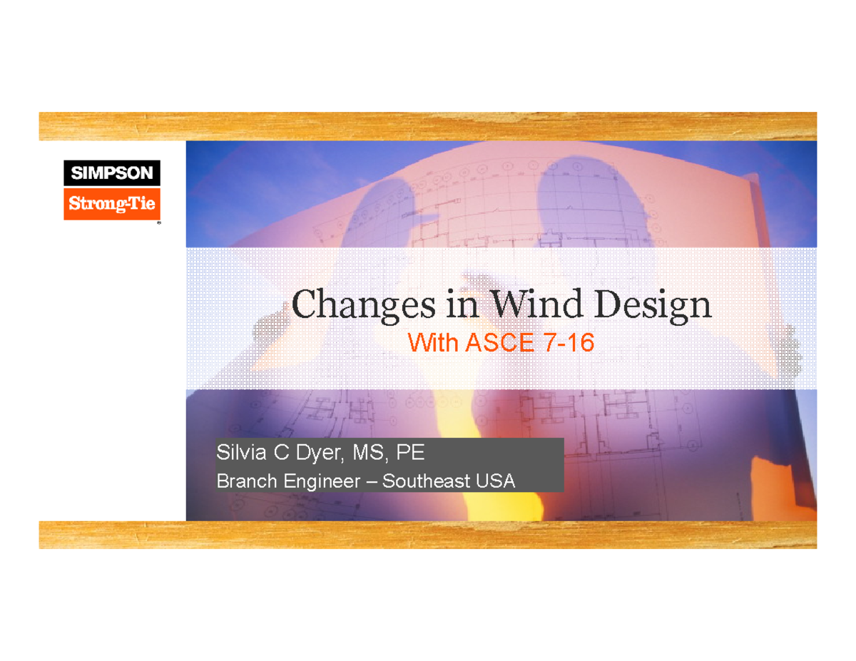 ASCE7-16 PPT 2021 - STANDARD CODE - Changes in Wind Design With ASCE 7 ...