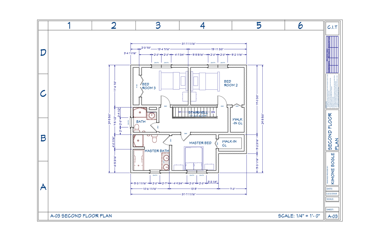 A-03 Second Floor PLAN - Architecture - DN GENERAL NOTES: 1. This ...
