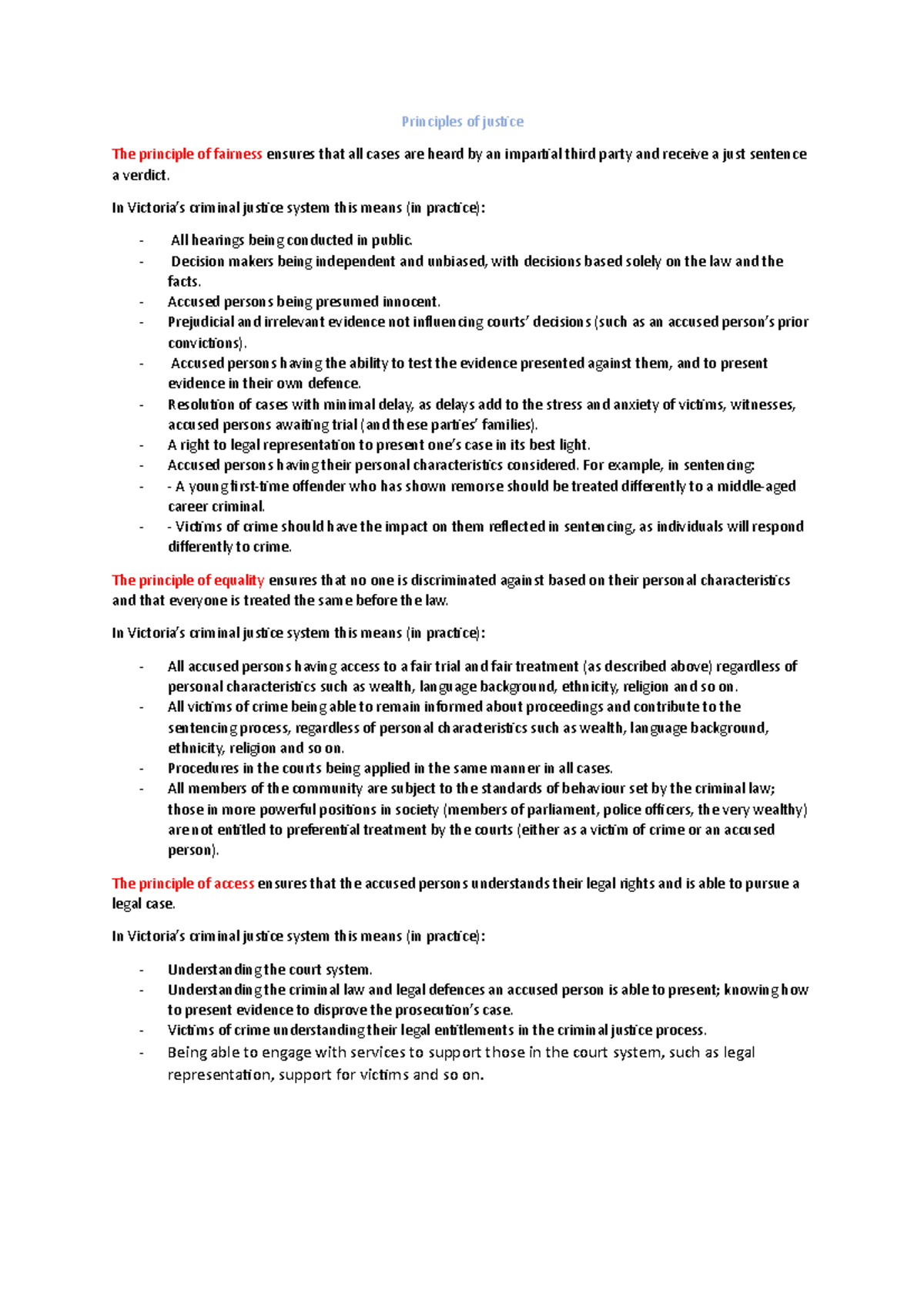 Chapter 1 - 2020 - Principles of justice The principle of fairness ...