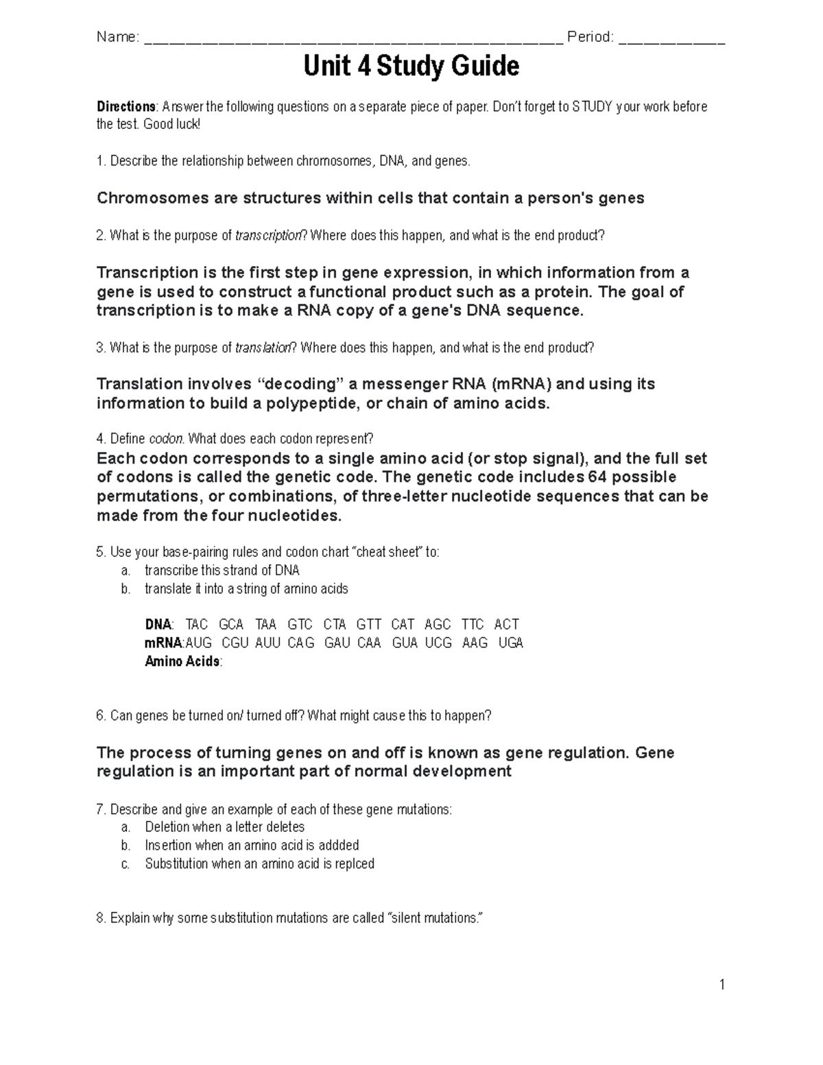 Angie Rodriguez - Unit 4 Digital Study Guide - 14874414 - Name: - Studocu