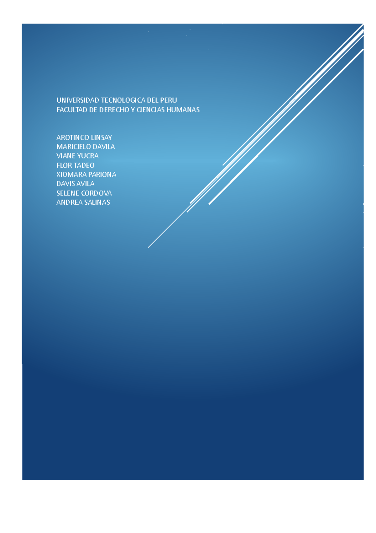 S06.s1- Tarea Calificada - UNIVERSIDAD TECNOLOGICA DEL PERU FACULTAD DE ...