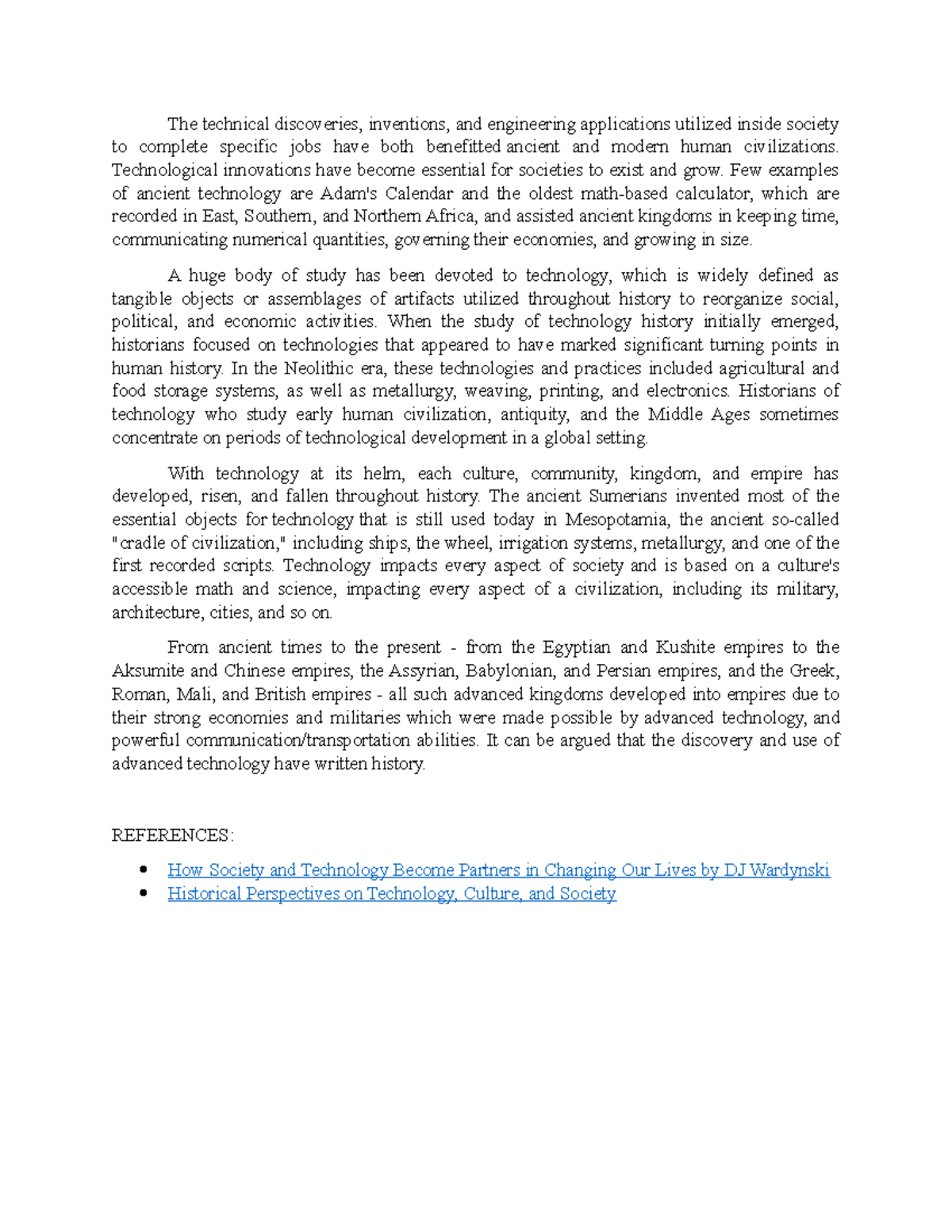 History-of-Tech - An essay is a structured piece of writing that ...