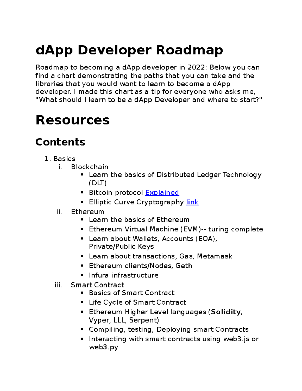 Blockchain roadmap 1 - fqr - dApp Developer Roadmap Roadmap to becoming a dApp developer in 2022 ...